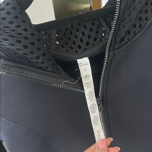 ALO Yoga | Jackets & Coats | Alo Black Mesh Sleeve Womens Jacket | Poshmark
